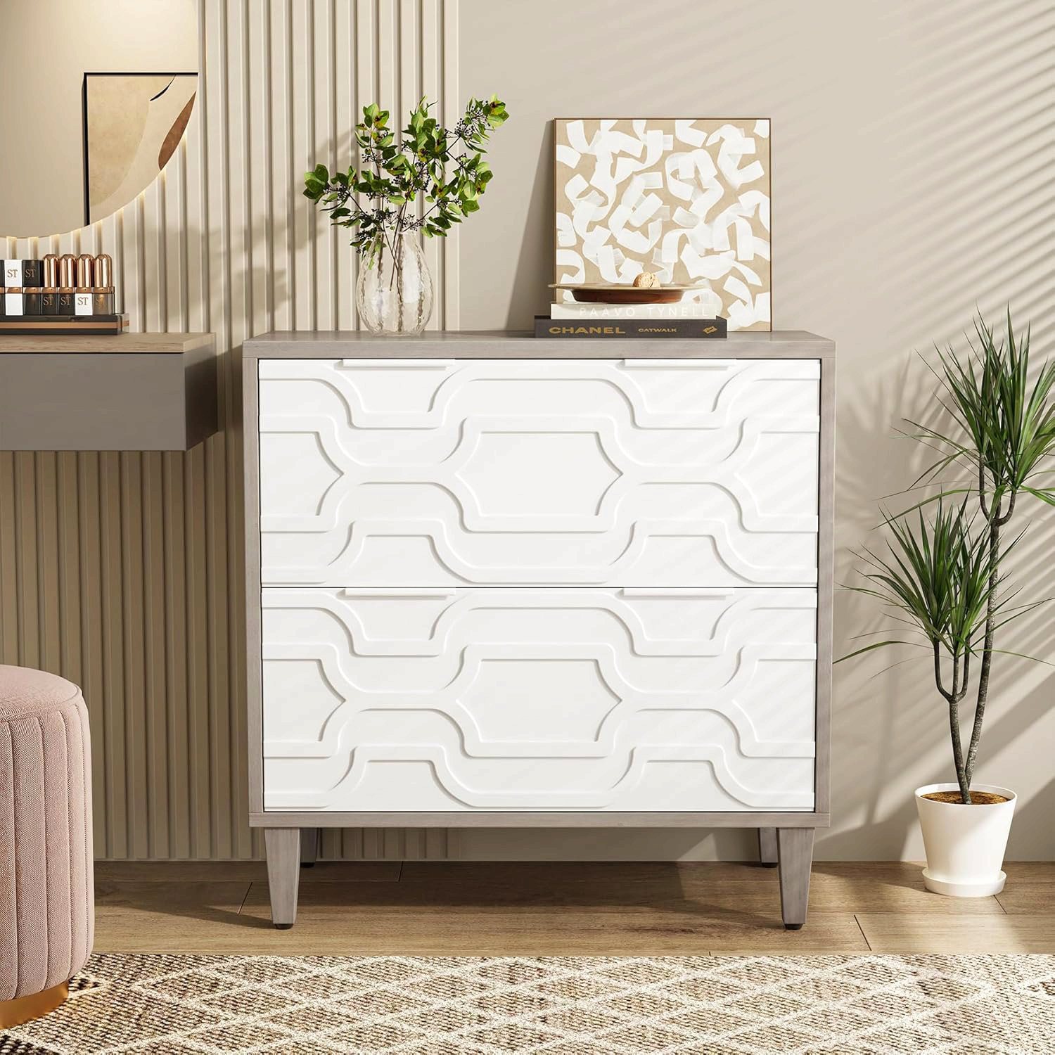 Bay Isle Home™ 2-Drawer File Cabinet, Lateral Filing Cabinet For A4 ...