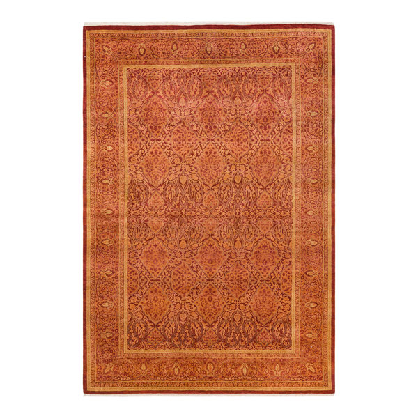 The Twillery Co.® Keller One-of-a-Kind Traditional Hand-Knotted Orange ...