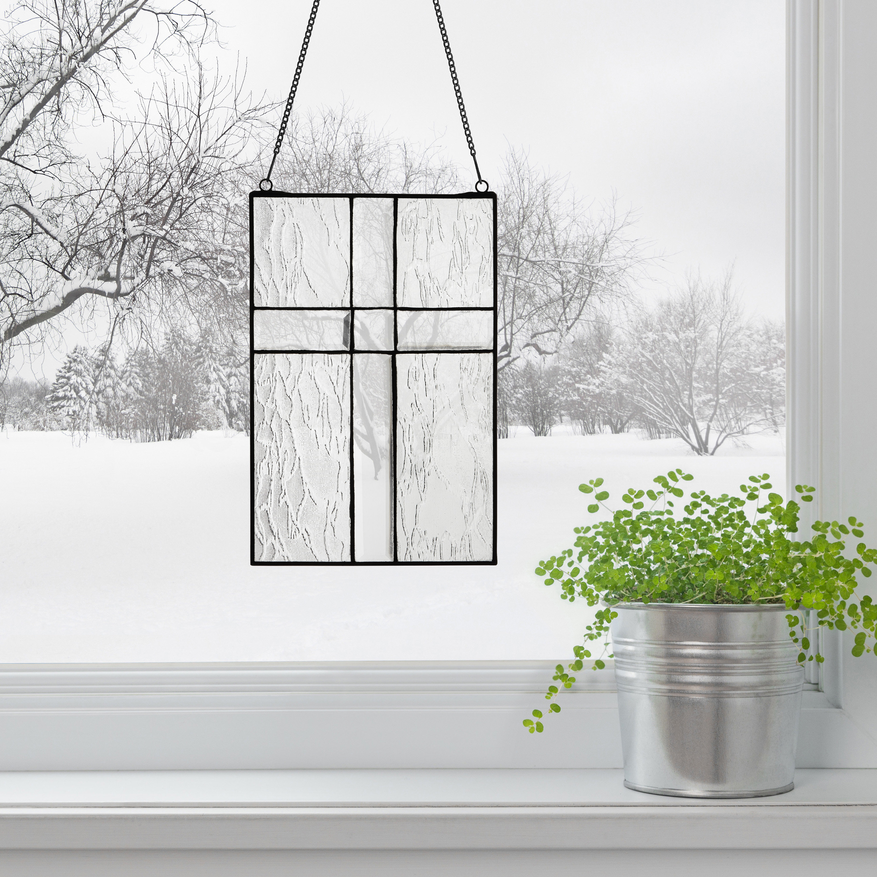 Ebern Designs Cross Glass Window Panel & Reviews - Wayfair Canada