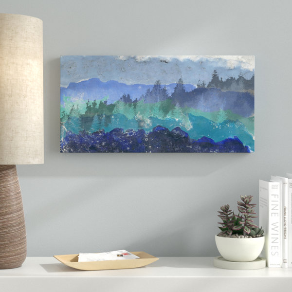 Ebern Designs 'Blue Ridge Mountains' Graphic Art Print on Wrapped ...
