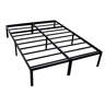 Ebern Designs Twin Steel Black Modern Platform Bed With Design, Under ...