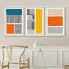 IDEA4WALL Abstract Vibrant Color Blocks Bright Color Block Collage ...
