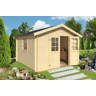 Technoflex Chic-Sheds Magog 1 Solid Wood Garden Shed 11-Ft X12 -Ft With ...