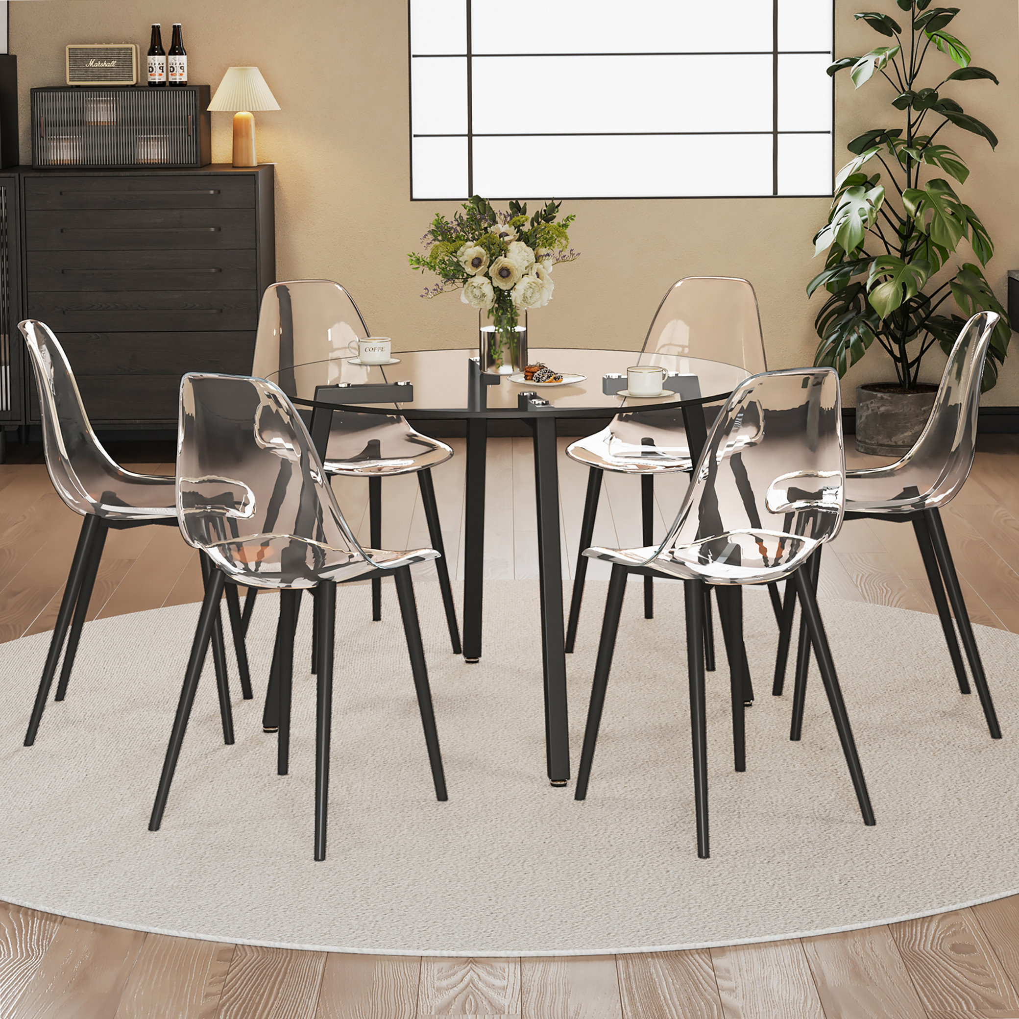 Mercer41 Addicus Round 42'' Dining Set - Wayfair Canada