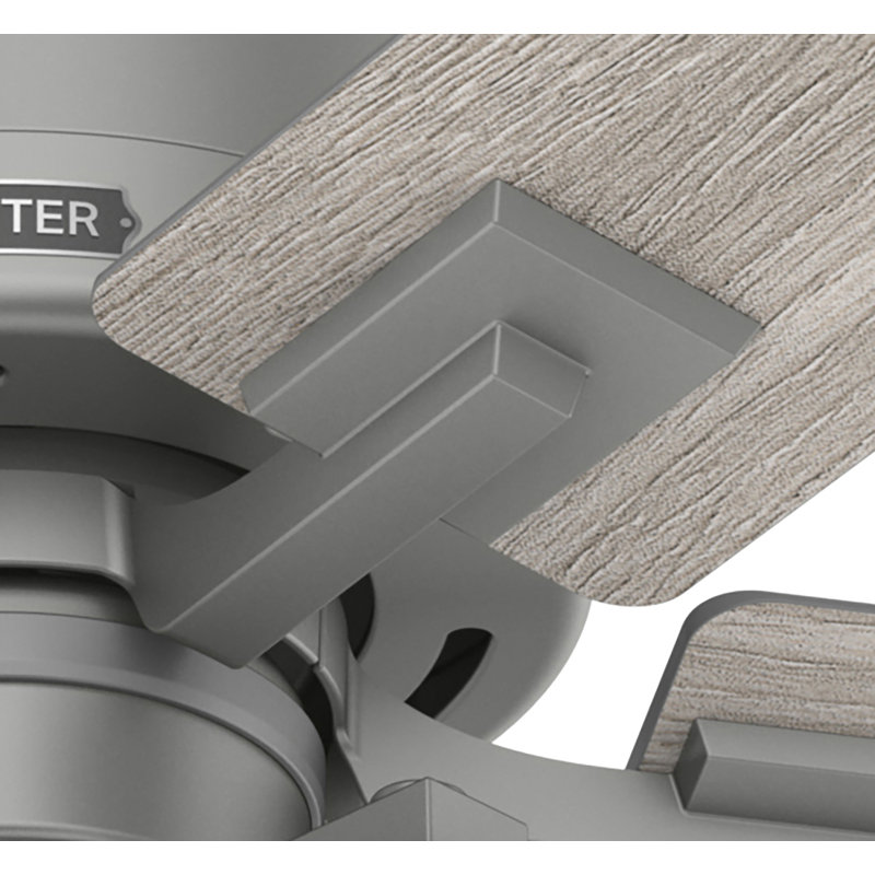 Hunter Fan 52" Techne 5 - Blade Ceiling Fan with LED Light Kit, Remote ...