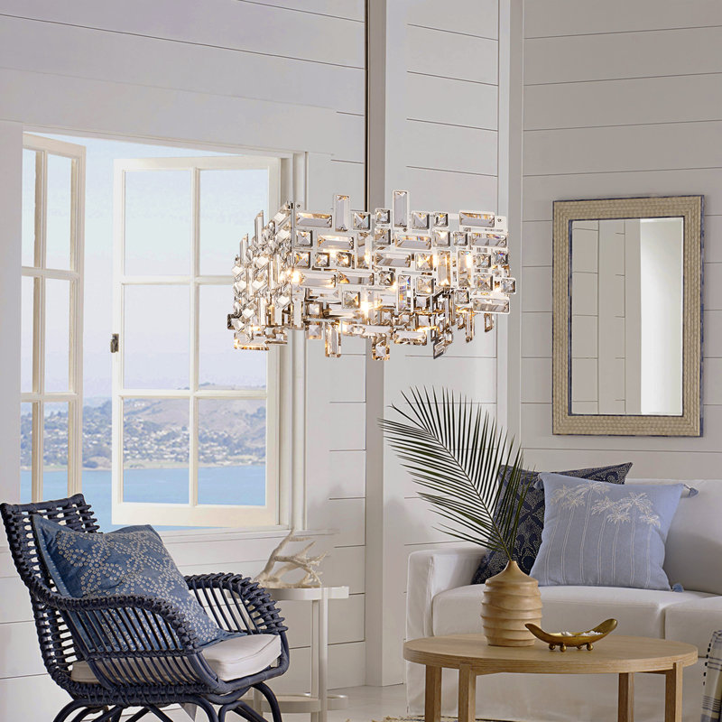 Mercer41 Rankine 4 - Light Chrome Crystal Pendant | Wayfair