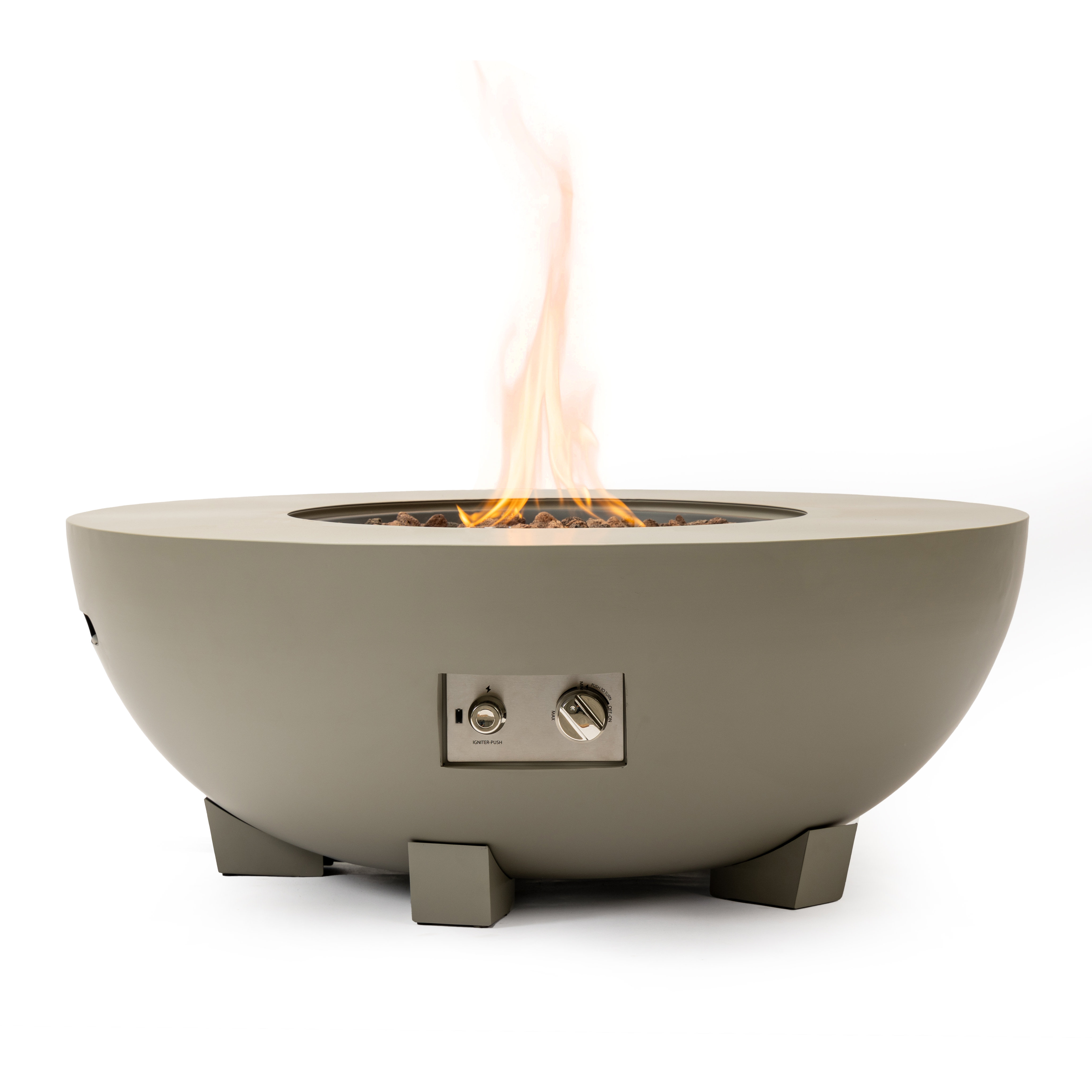 Latitude Run® Brayden Propane Fire Pit Table with Push-Button Ignition ...