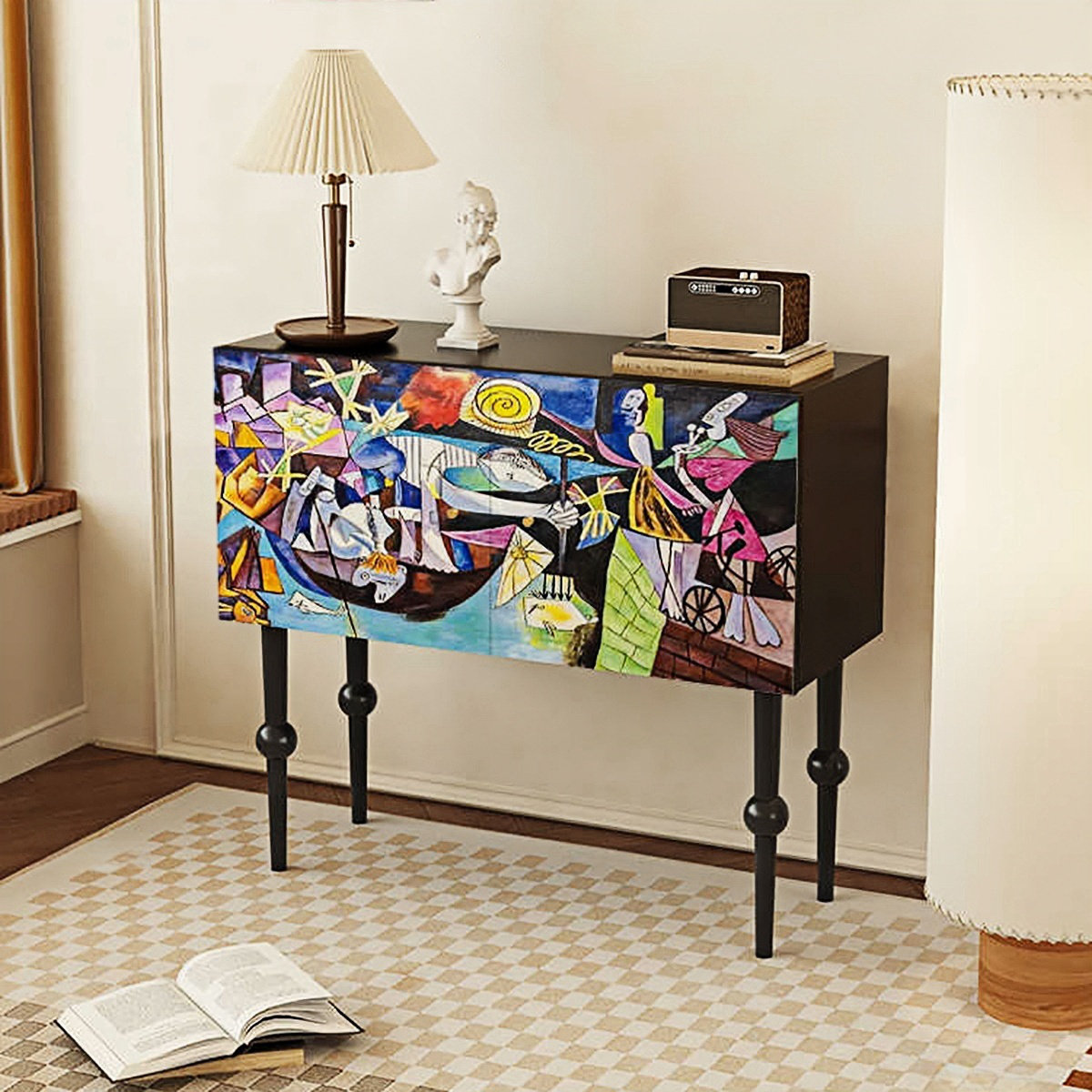 Vivid Space Creation French Style Multi-Functional Decorative Cabinet ...