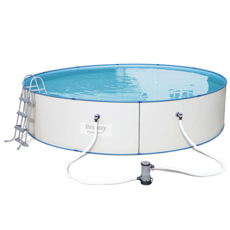 WFX Utility Harriston WFX Utility 2.9 ft x 15 ft Steel Hard Sided Pool ...