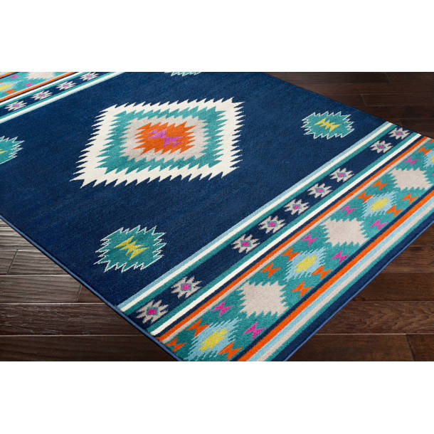 The Twillery Co.® Gorge Southwestern Black/Charcoal/Beige Area Rug ...