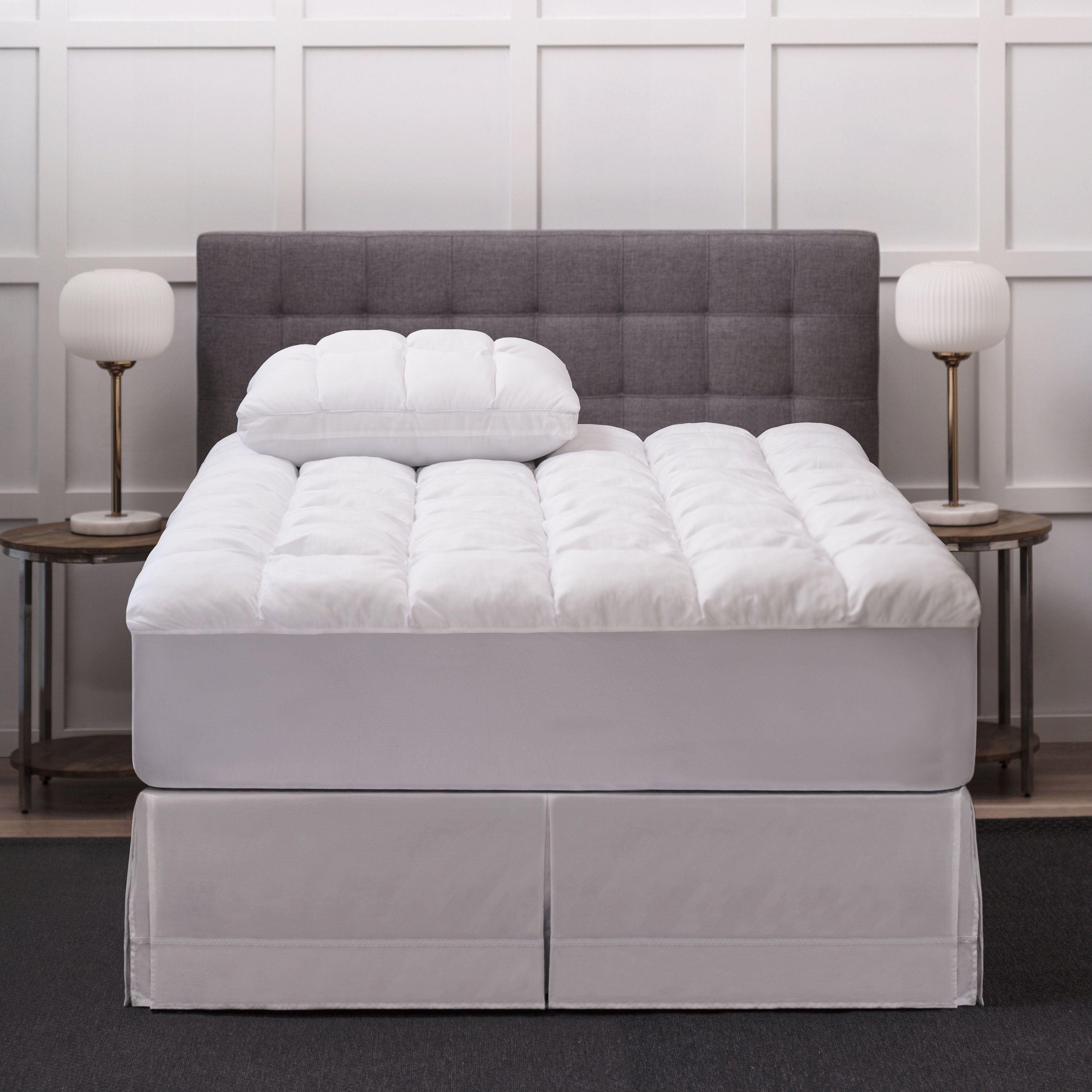 Alwyn Home Palmerton Super Puff 2.5'' Down Alternative Mattress Pad ...