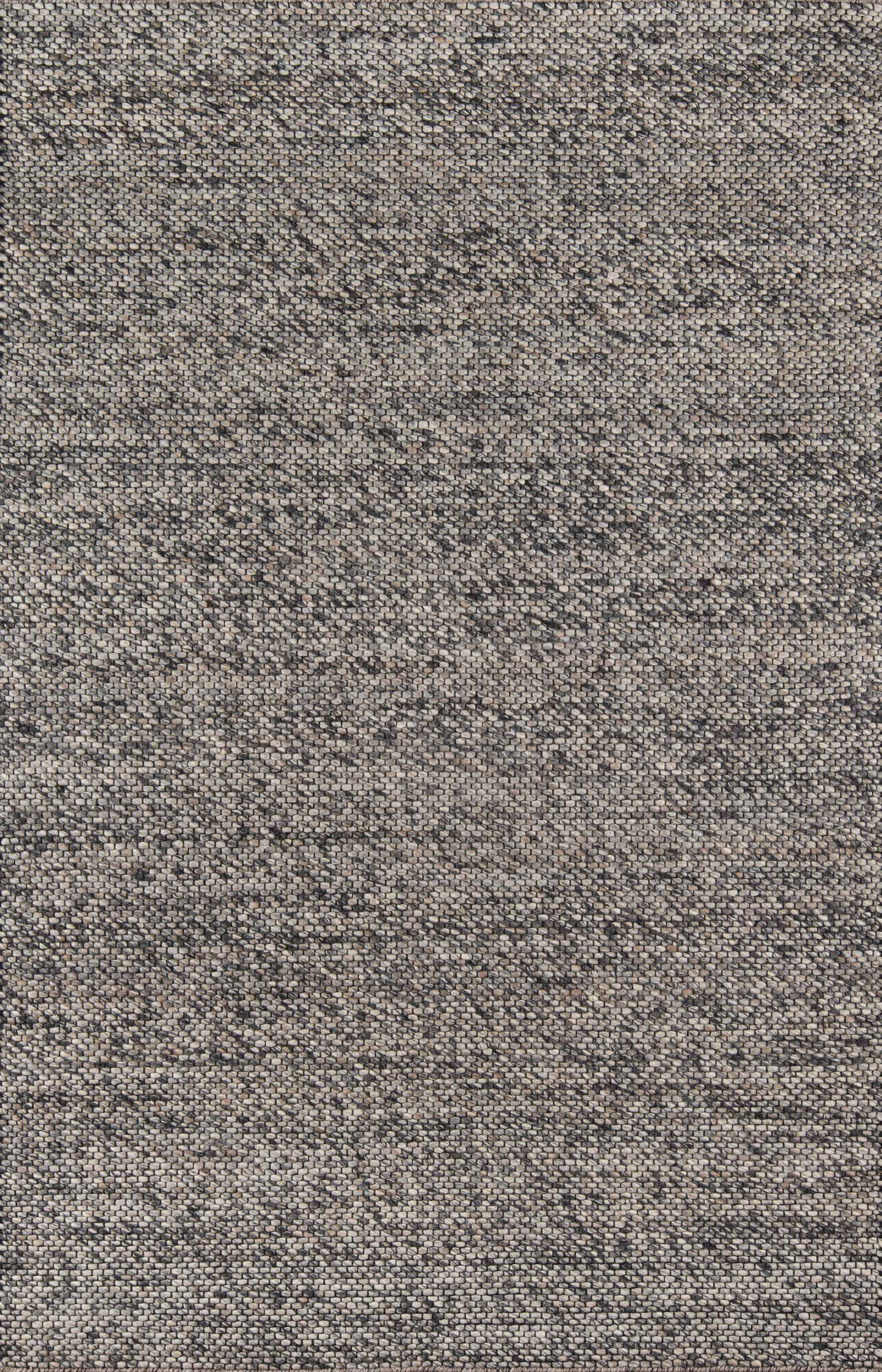 Hokku Designs Agam Abstract Handmade Looped Wool Gray Area Rug | Wayfair