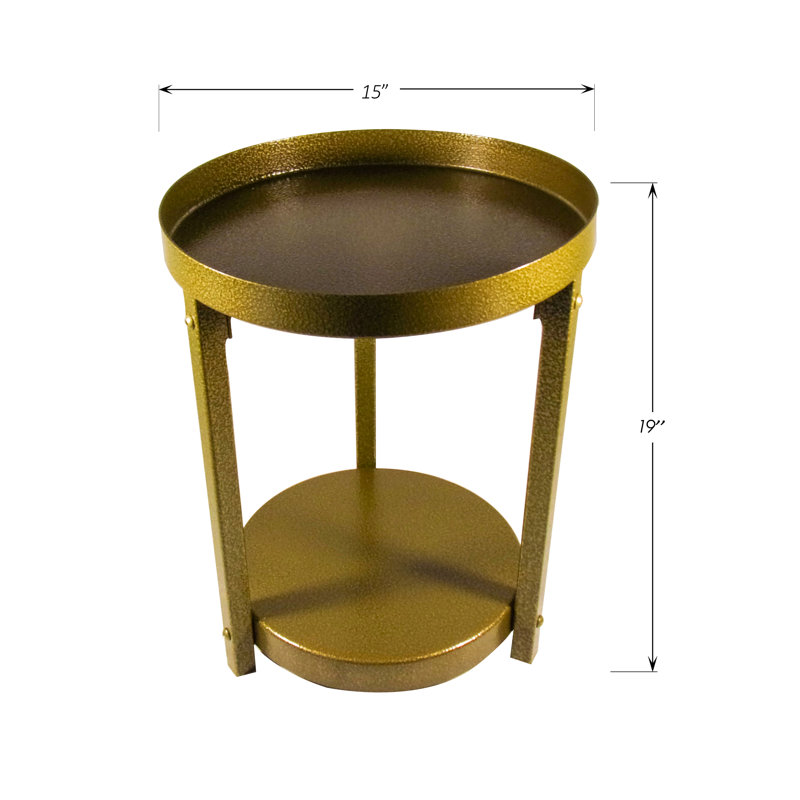 World Menagerie Mathais Multi-Purpose Metal End Table | Wayfair