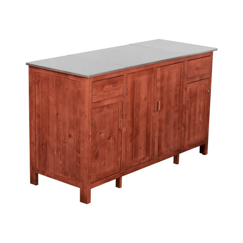 Leisure Season Outdoor Entertainment Solid Wood Bar Counter & Reviews ...