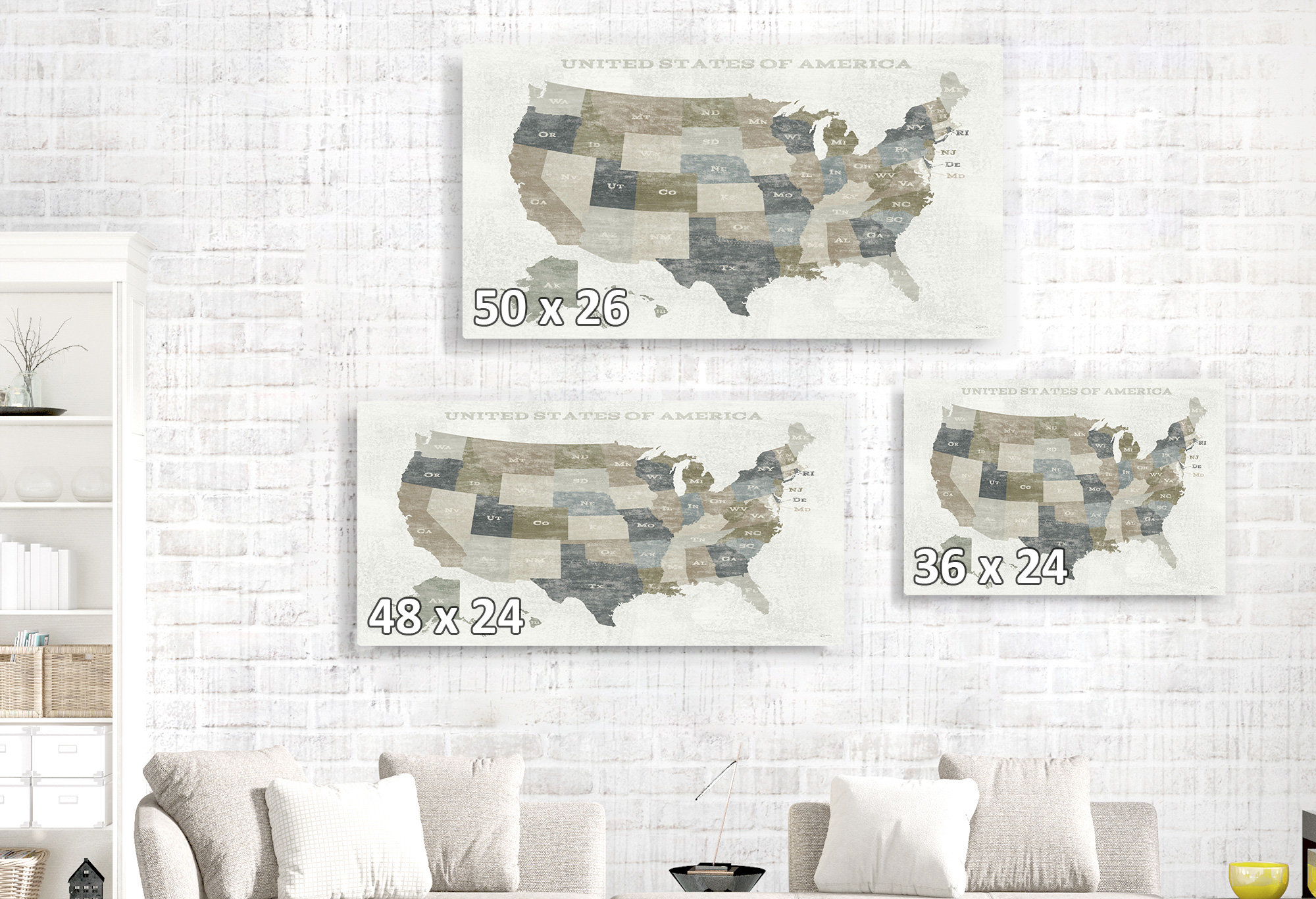Canora Grey map United States Map, U.S. Map, States, Different Colors ...