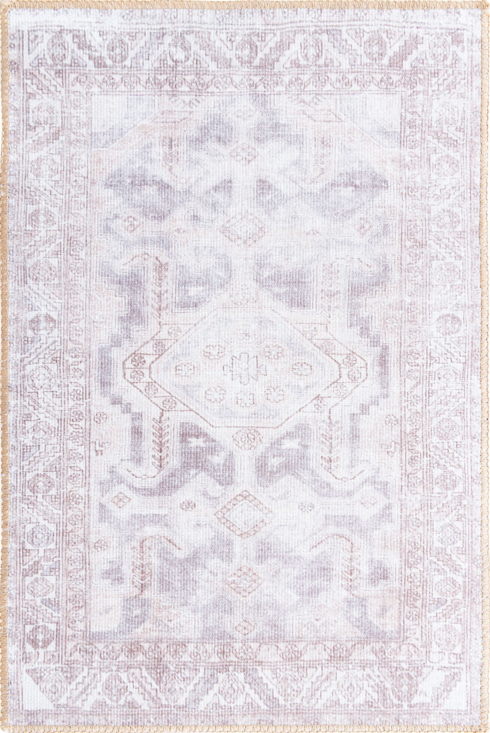 Bungalow Rose Traditional Mcclamma Area Rug Bone Color | Wayfair