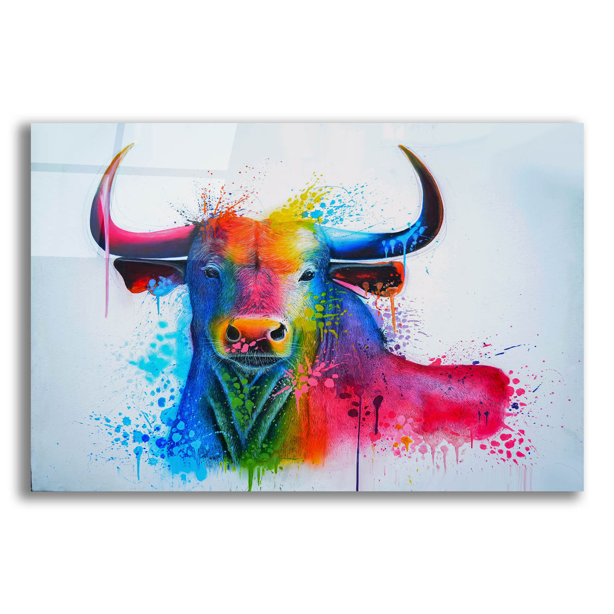 August Grove® Bull Splash Colors On Plastic / Acrylic by Ivan Negrete ...