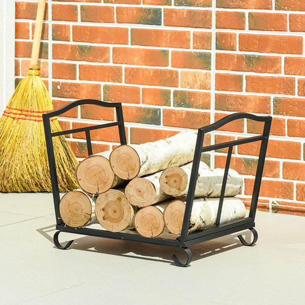 Marlow Home Co. Beaupre 59.5Cm W x 38Cm D Metal Log Rack & Reviews ...