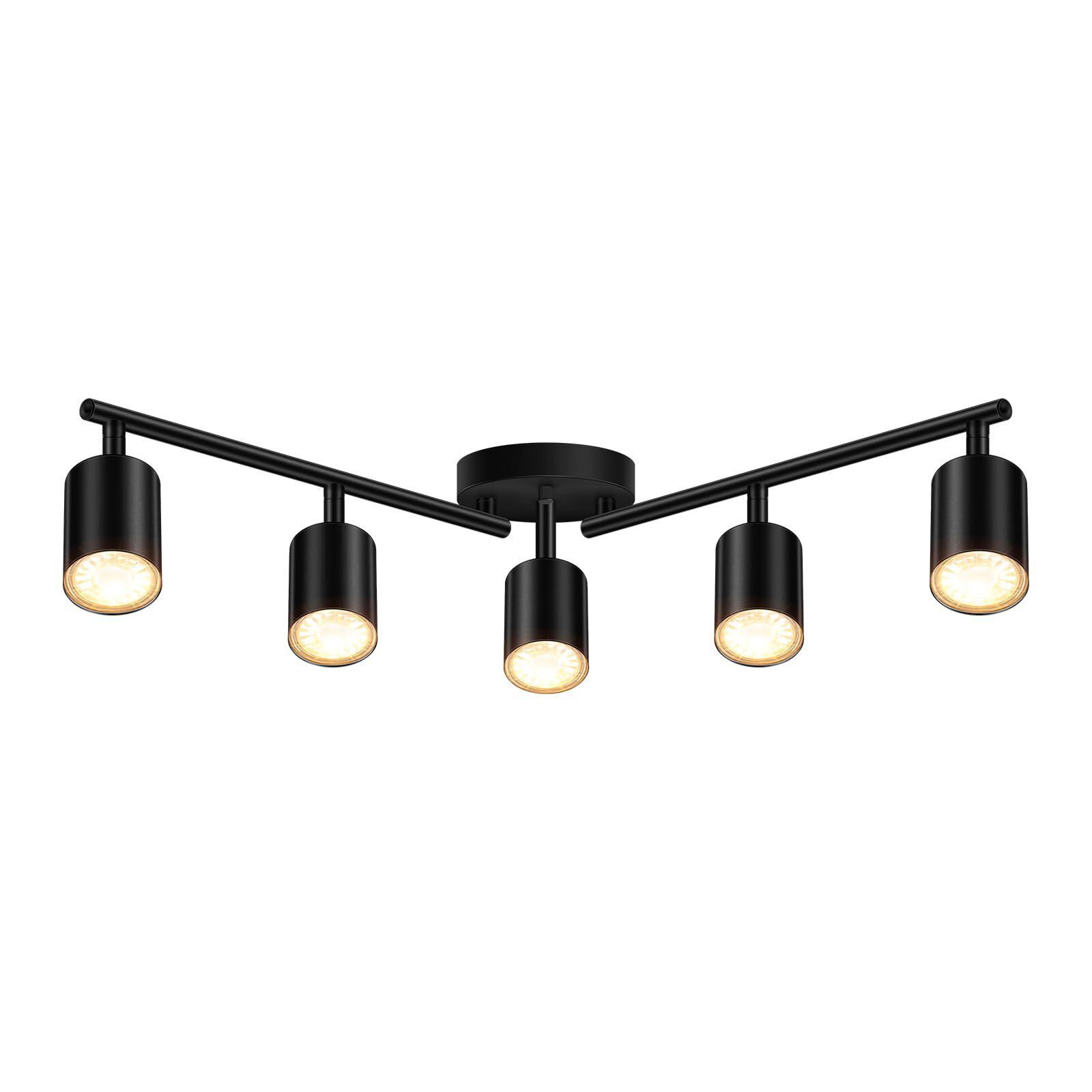 OLHAV 5 Light Track Lighting Kit Kitchen, Light Track Lighting Fixtures ...