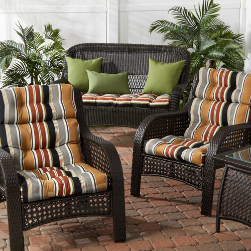 Beachcrest Home Lester Outdoor High Back Chair Cushion & Reviews | Wayfair