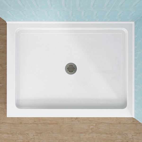 Ogonbrick 48 In. X 36 In. Acrylic Single Threshold Shower Base Alcove ...
