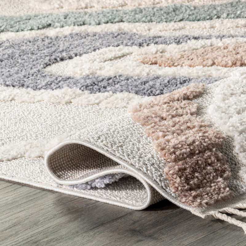 Wade Logan® Berners Abstract Area Rug for Living Room Bedroom Dining ...