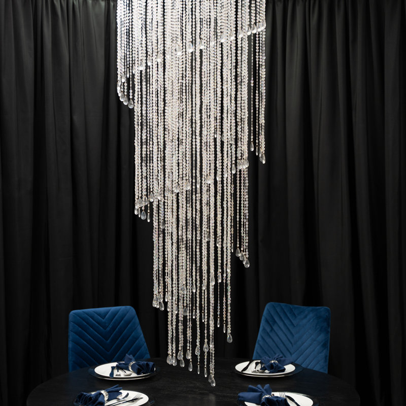 House of Hampton® Binns Statement Tiered Chandelier with Crystal ...