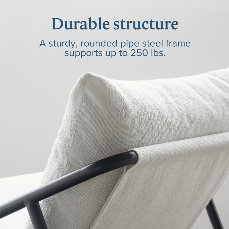 Wade Logan® Ayatt Modern Metal Frame Sling Accent Armchair & Reviews ...