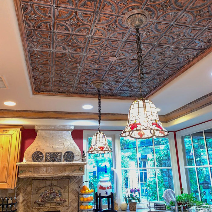 FromPlainToBeautifulInHours Tiny Tulips 2 Ft. X 2 Ft. Glue-Up PVC ...