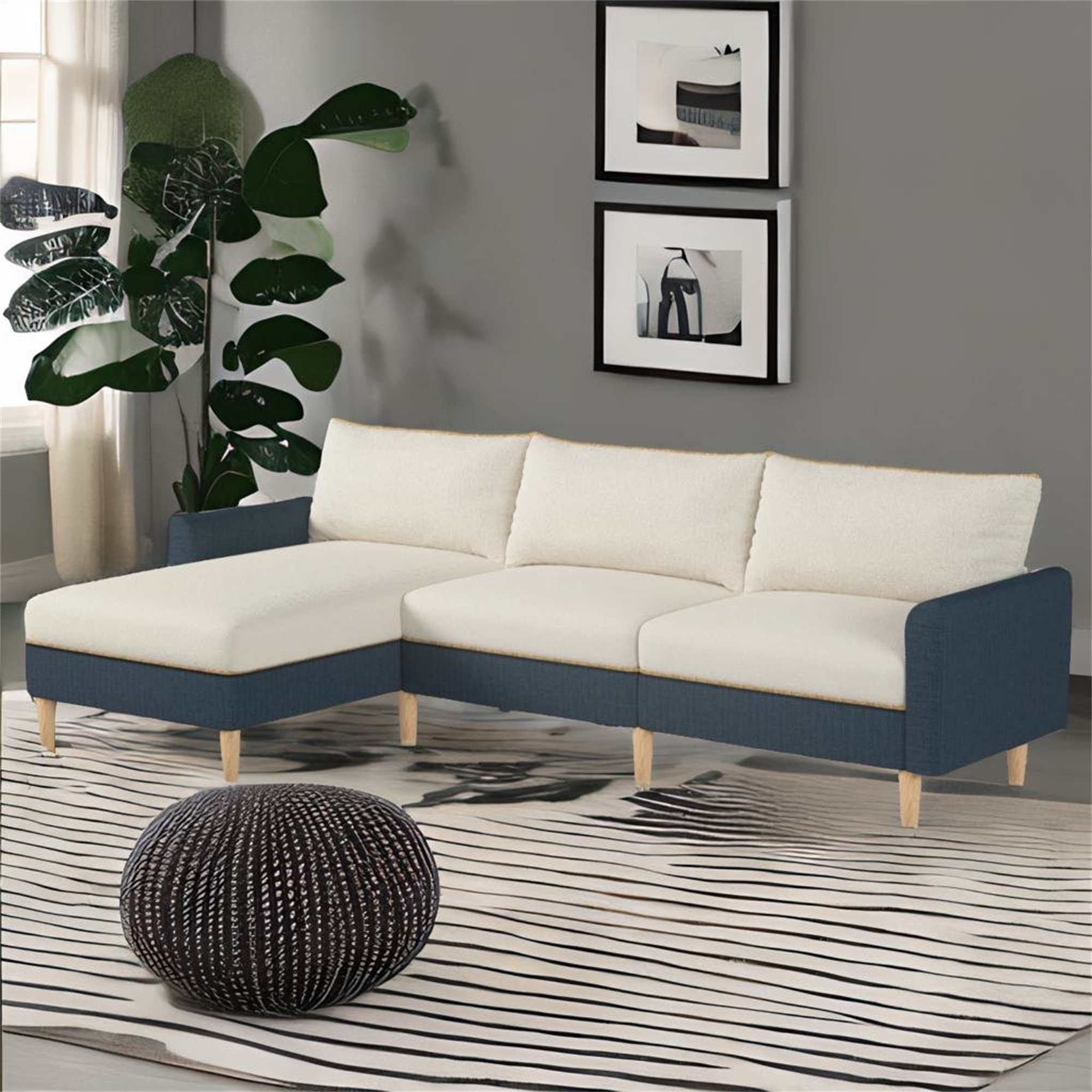 Everly Quinn Stormstown 3 - Piece Upholstered Sectional | Wayfair