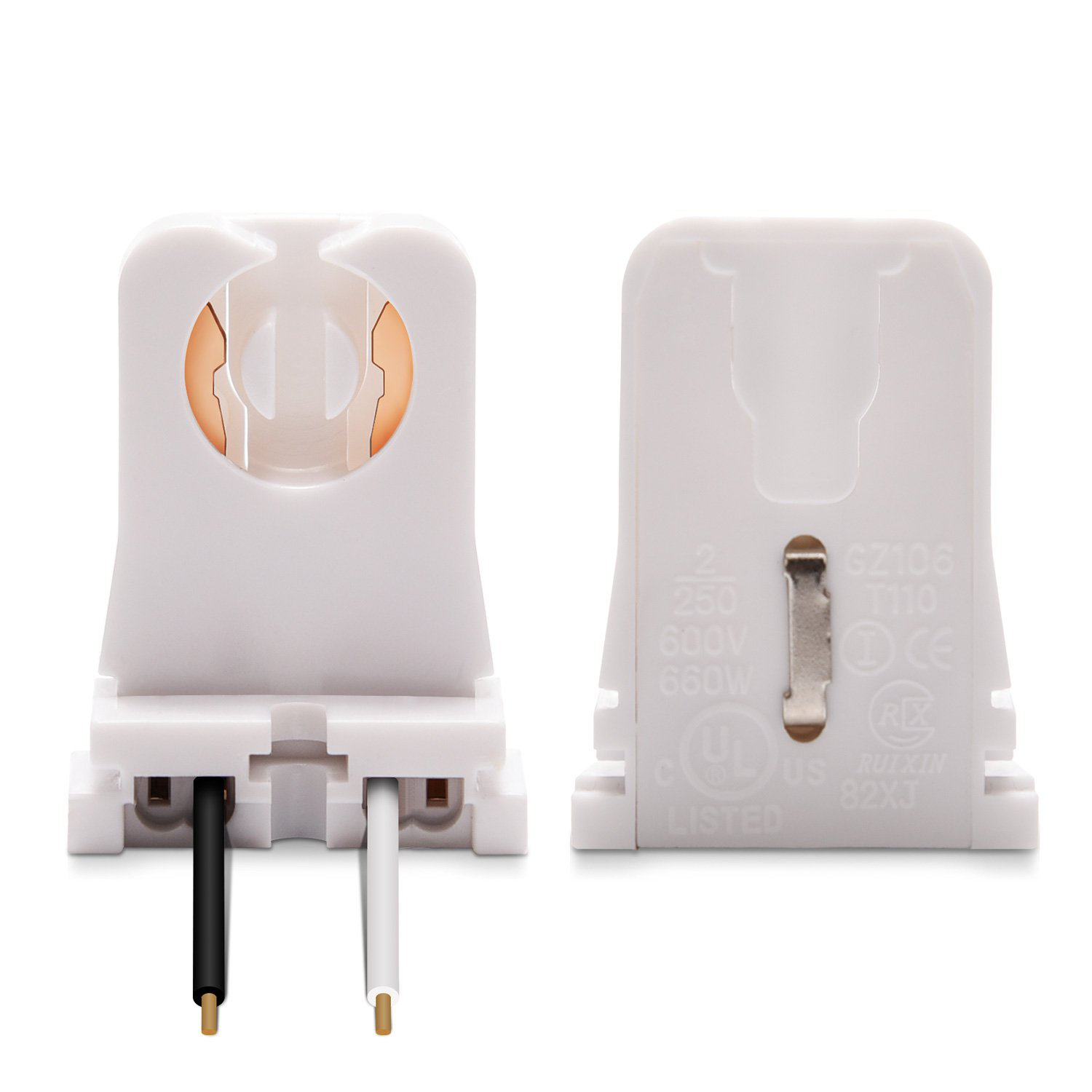 JACKYLED Non-Shunted Turn-Type T8 Lamp Base | Wayfair