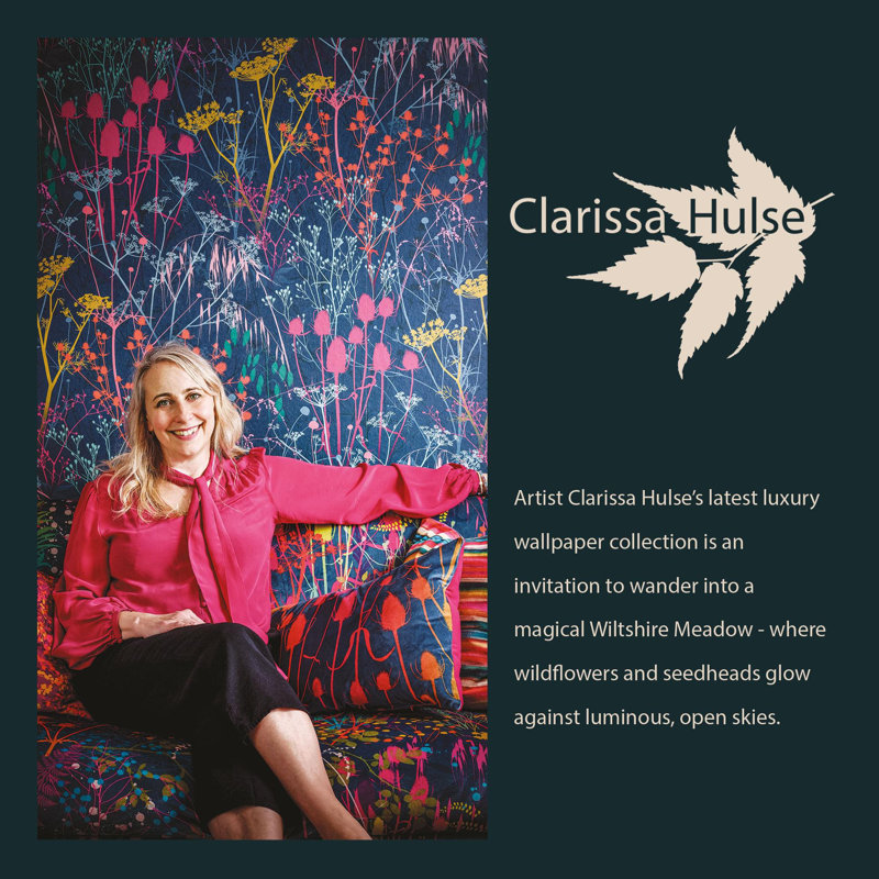 Clarissa Hulse Summer Border Floral Wallpaper & Reviews | Wayfair.co.uk