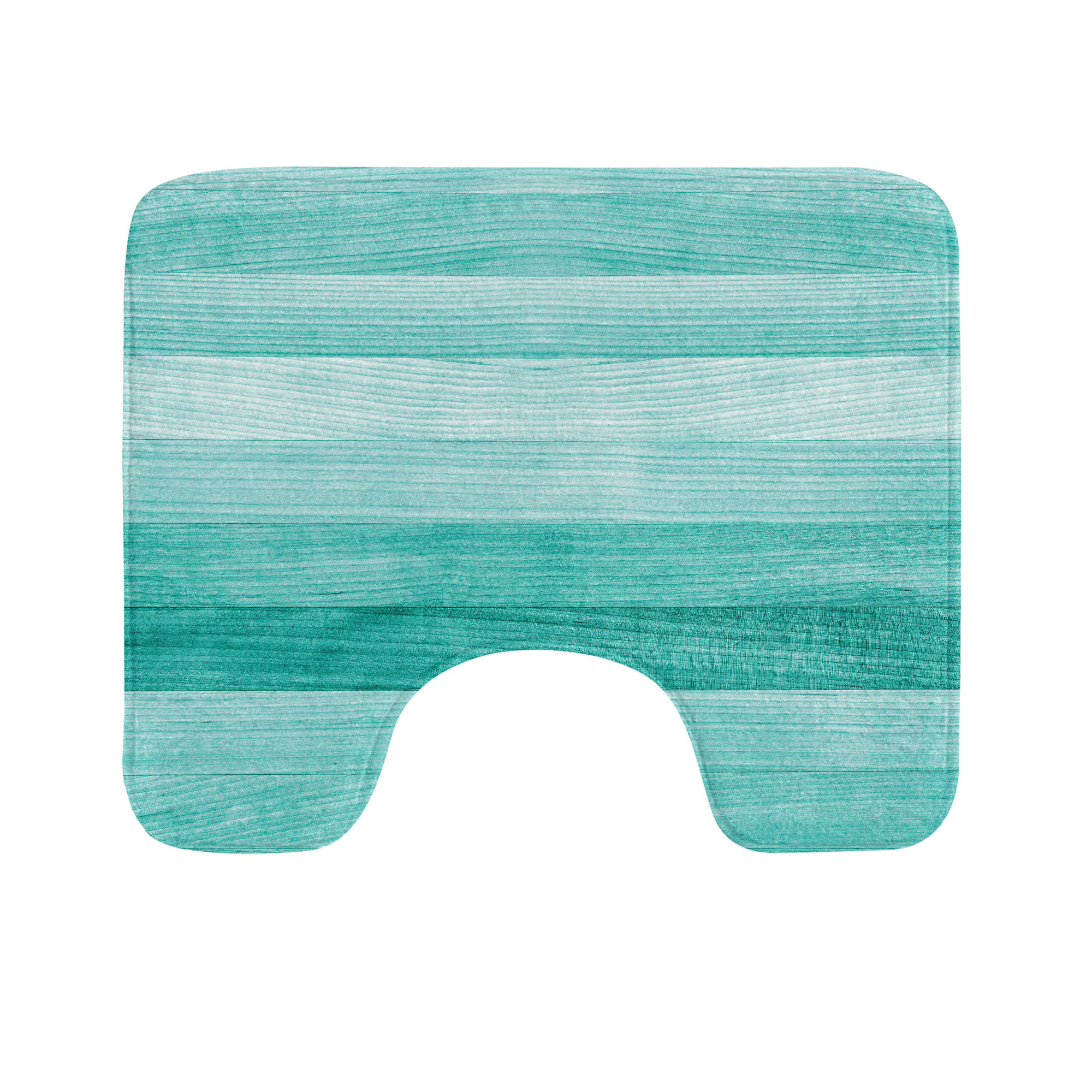 East Urban Home Turquoise Toilet Mat U-Shape Bathroom Rug 20" Turquoise ...