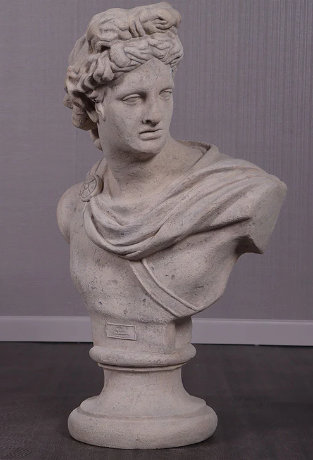 Bloomsbury Market Annjanette Apollo Stone Bust Life Size Statue | Wayfair