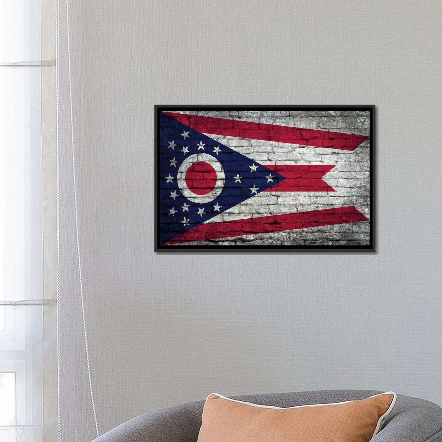Winston Porter «Flags Ohio Brick», impression sur toile - Wayfair Canada