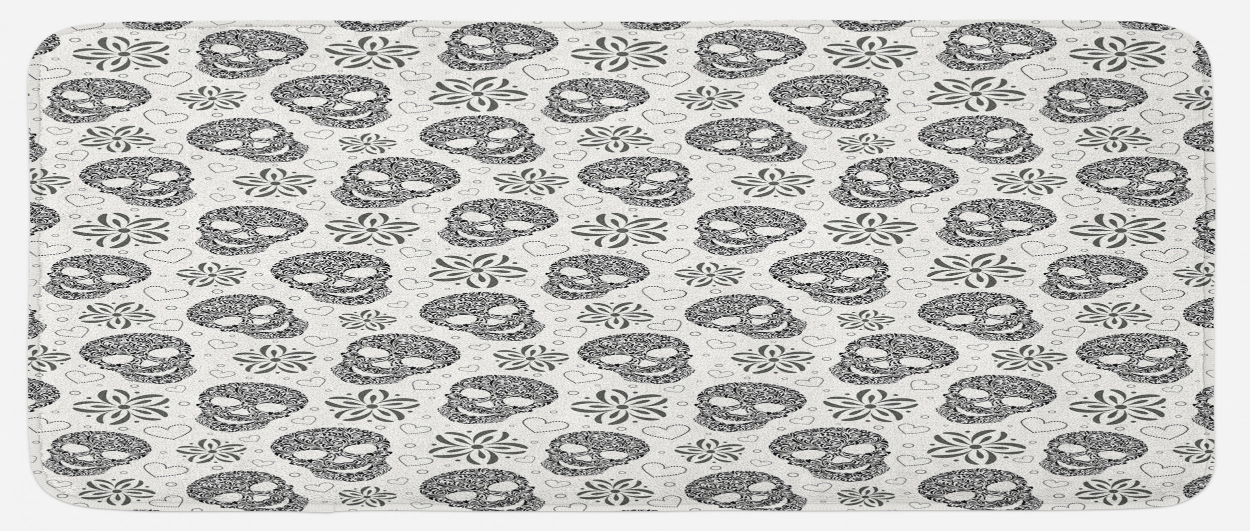 East Urban Home Skull Kitchen Mat | Wayfair