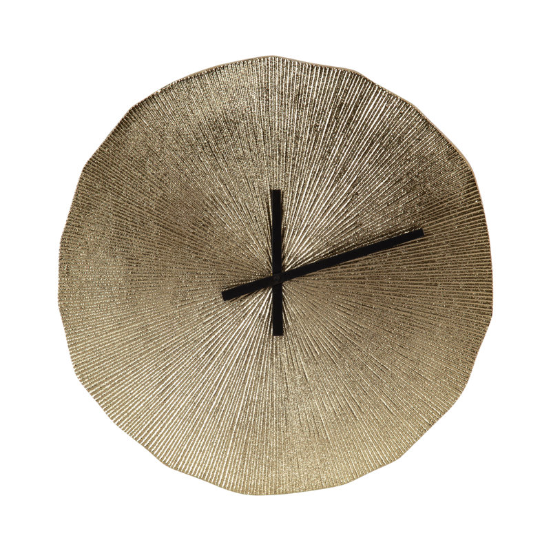 Mercer41 Round Sand Cast Aluminum Clock | Joss & Main