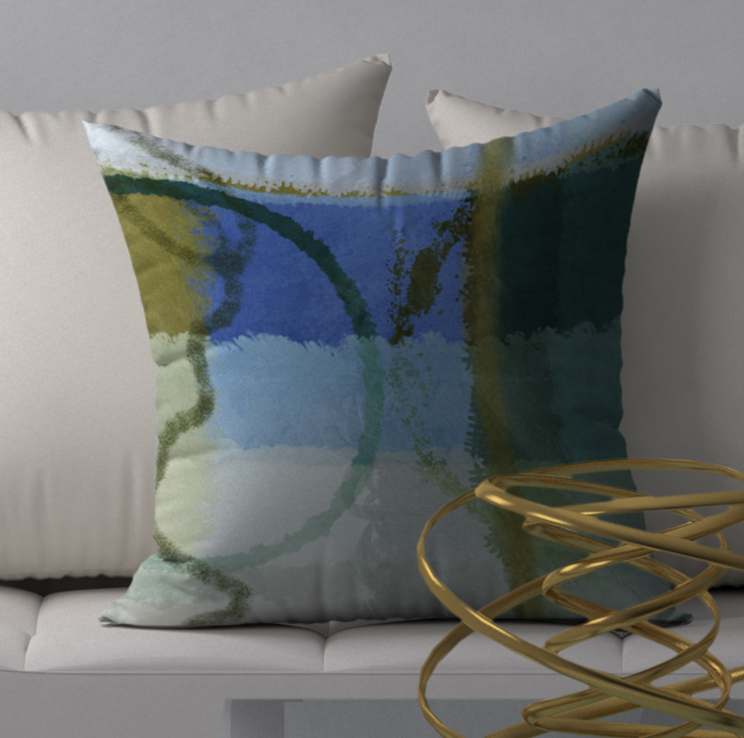 LeRoi Products Turberville Exceptional Joy Square Pillow Cover & Insert ...