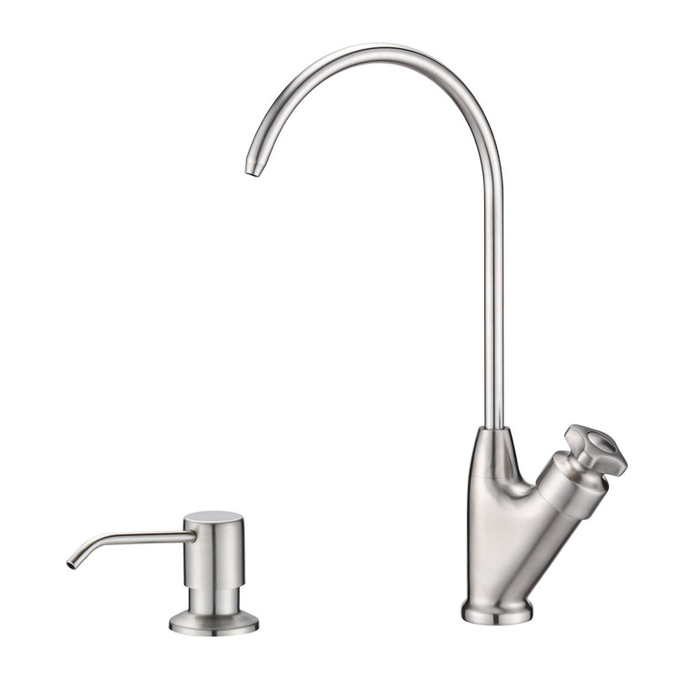 Eqloo Kitchen Faucet with Soap Dispenser | Wayfair