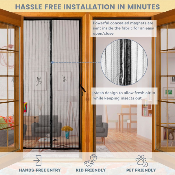 Imperial Home Improved Magic Screen Door & Reviews | Wayfair
