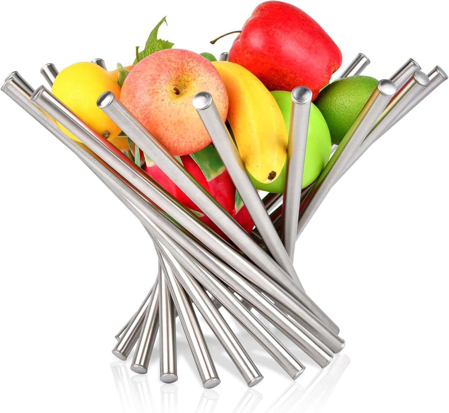 Wrought Studio™ Creative Stainless Steel Rotation Fruit Bowl | Wayfair