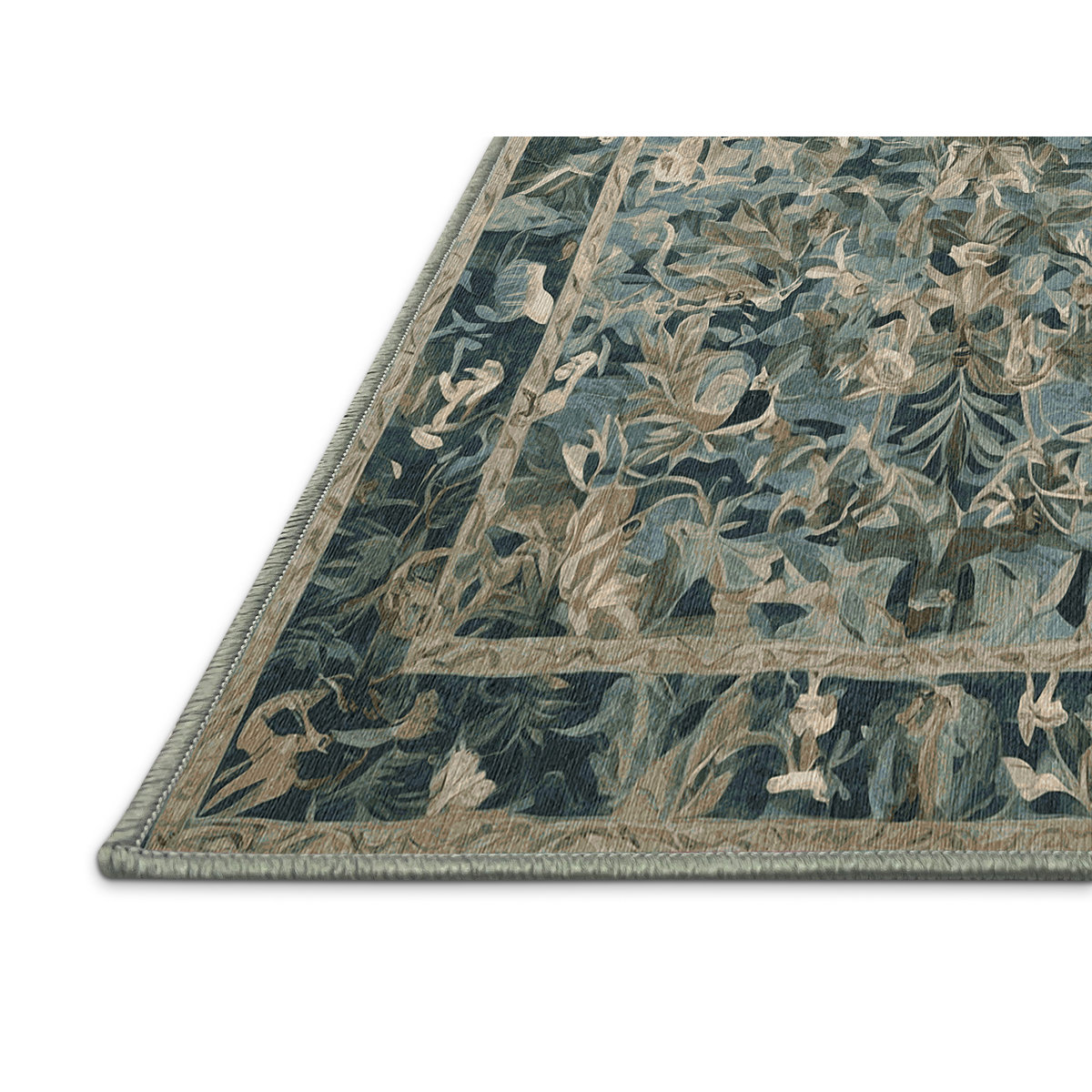 Bungalow Rose Machine Washable Green Area Rug | Wayfair