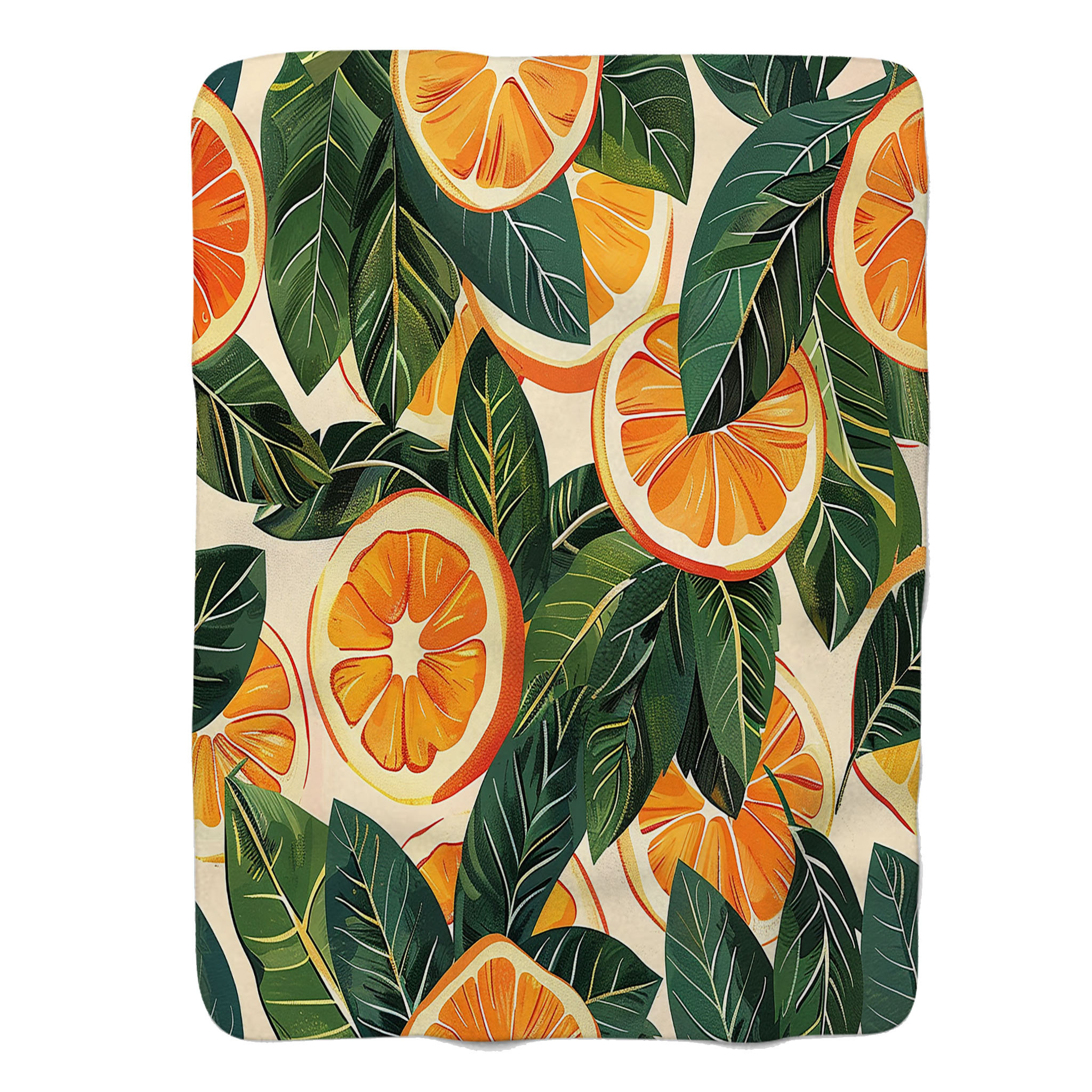 MentionedYou Antique Citrus Prints - 1 Piece Premium Blanket | Wayfair