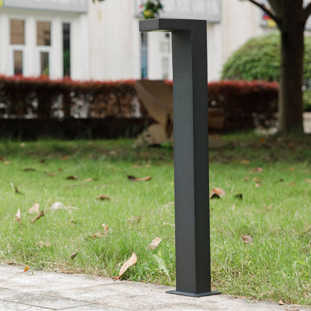 LETMY Black Low Voltage Solar Powered Integrated LED Pathway Light ...