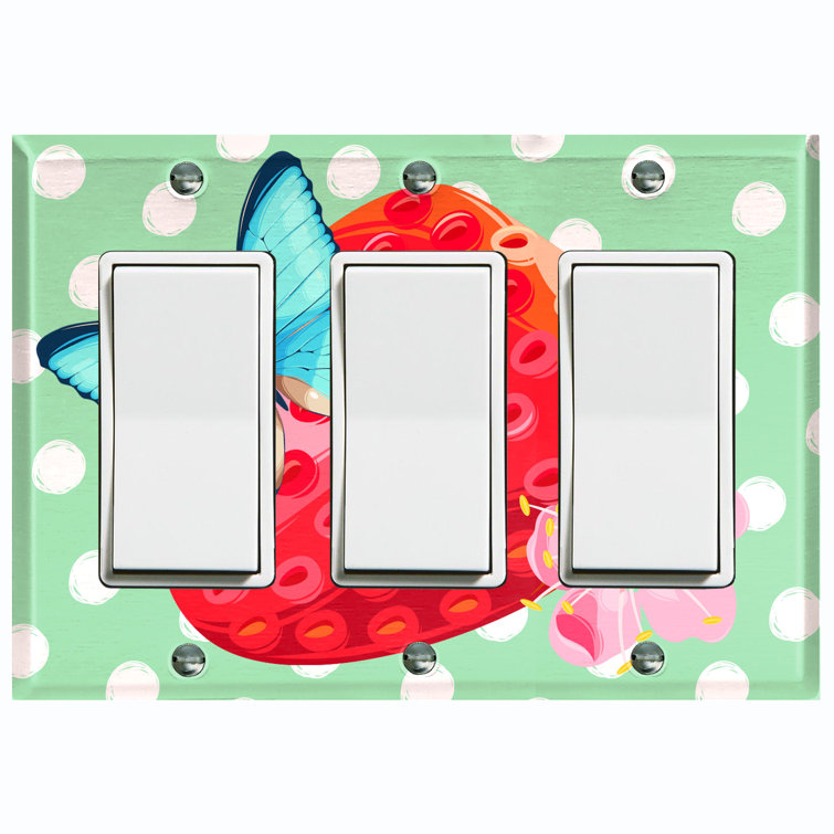 WorldAcc Outlet Cover 3 Gang Toggle Light Switch Wall Plate - Wayfair ...