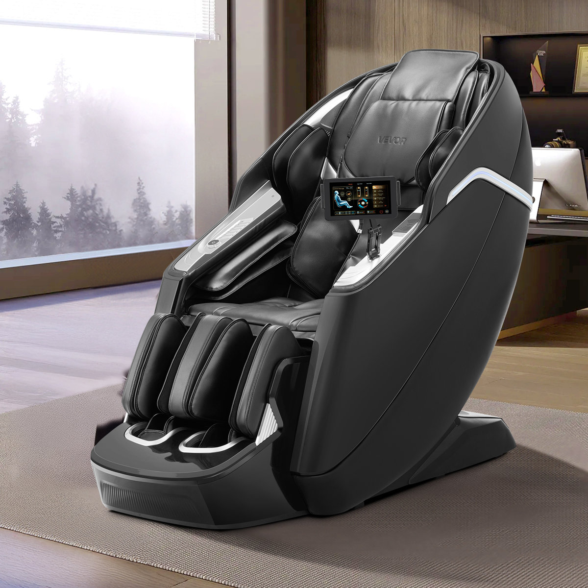Orren Ellis Dual-Core 4D+3D Full Body Massage Chair, with Extended SL ...