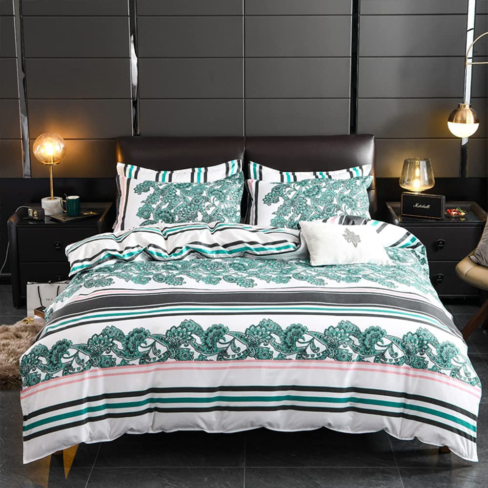 HGmart Jack-John Green/White Microfiber 3 Piece Comforter Set - Wayfair ...