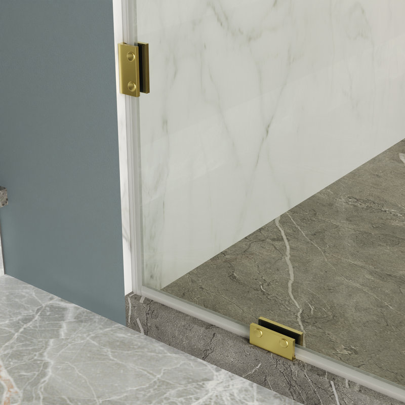 DeerValley Single Fixed Glass Panel For Shower 32"×78", Thick Frameless ...