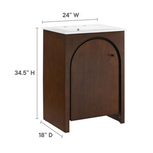 Modway Appia Single Bathroom Vanity with Ceramic Top "& Reviews" | Wayfair