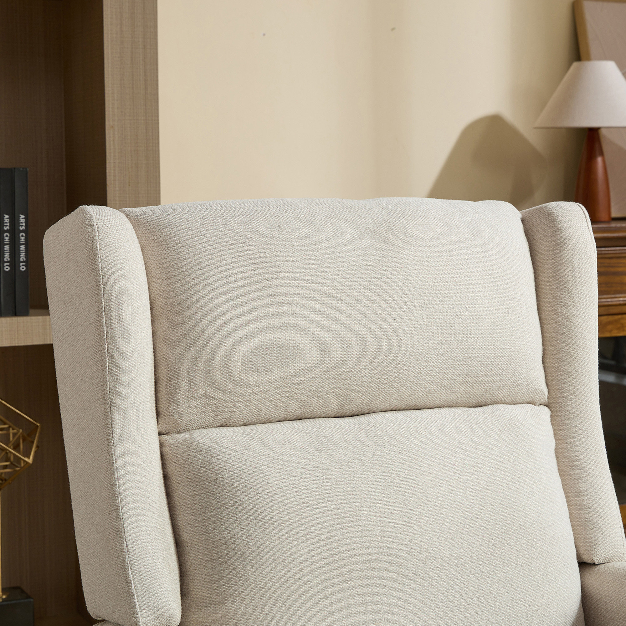 George Oliver 26.18" Wide Modern Accent Chair,Polyester Blend High Back ...